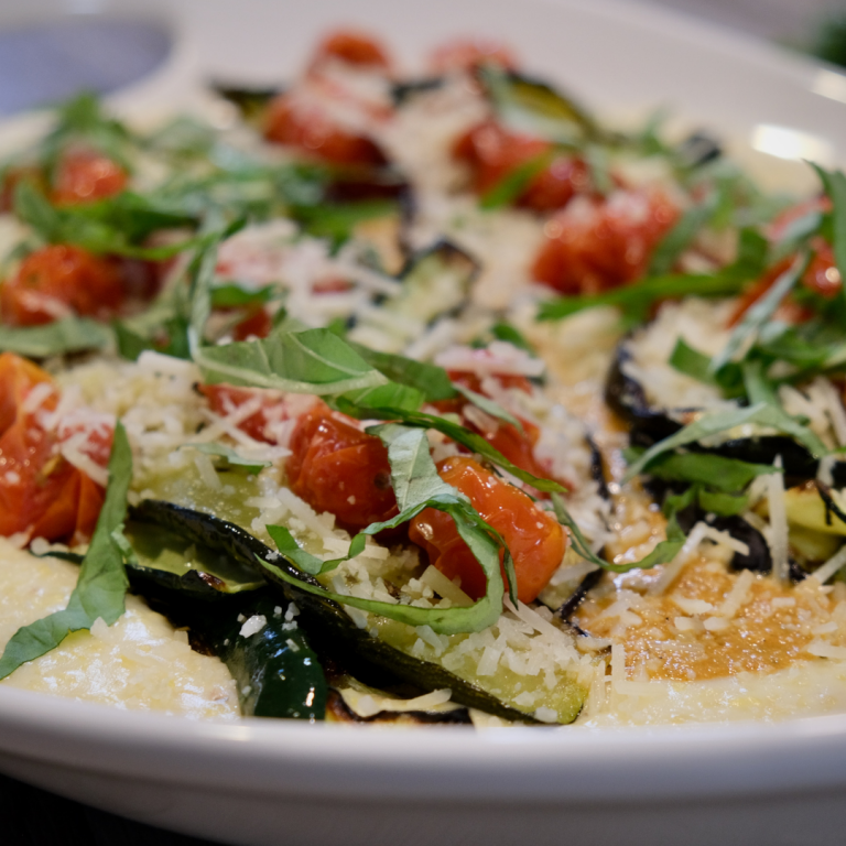 RECIPE: Roasted Provence Vegetables With Creamy Polenta - From The Vine