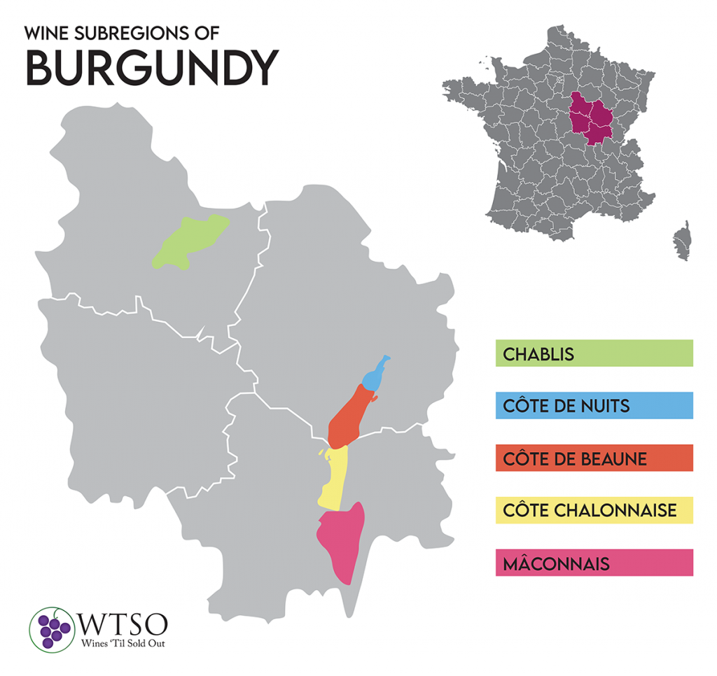 The 5 Subregions of Burgundy – With Map - From The Vine
