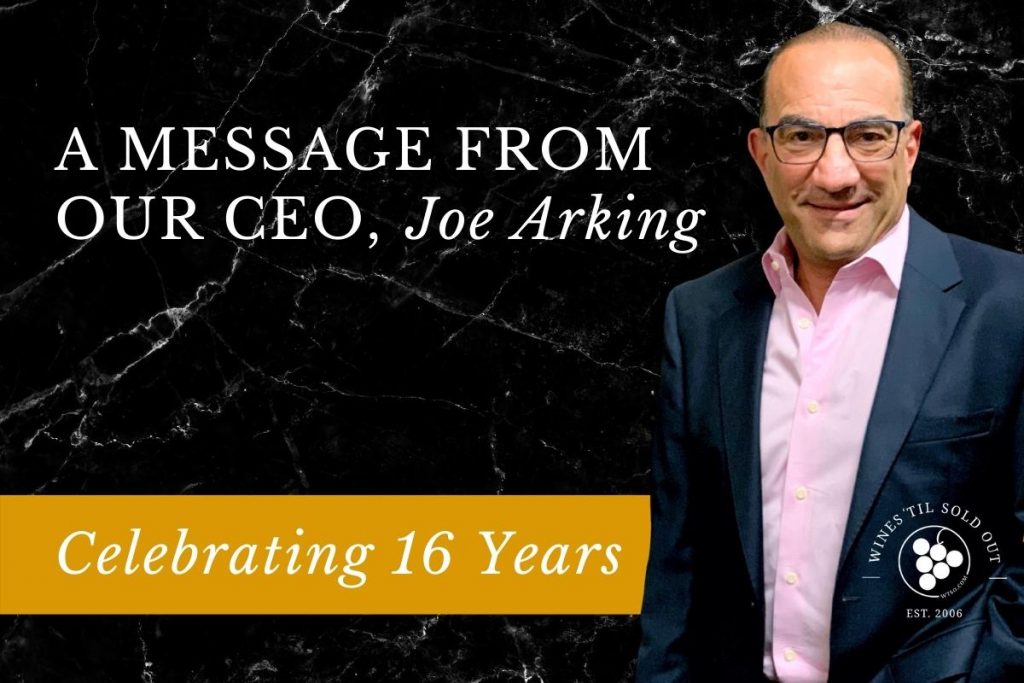 A Word From our CEO: Thank You for 16 Years! - From The Vine