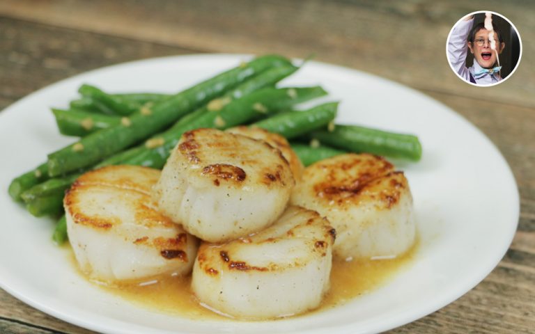 Scallops with Caramel-Orange Sauce - From The Vine